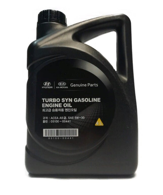 Масло мотор. 5W30 Hyundai Turbo SYN Gasoline Engine Oil, API CF-4/SM ...