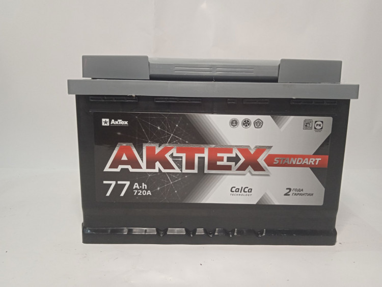 Аккумулятор 6 СТ-77 AKTEX STANDART ( п.т.720А) евро
