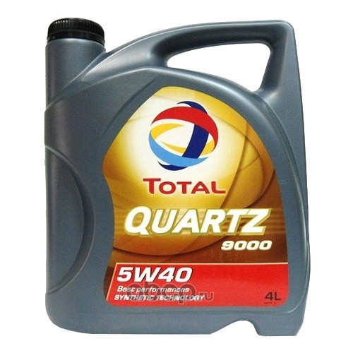 Масло мотор. 5W40 TOTAL QUARTZ 9000 API SN/CF ACEA A3/B4 пластик (4 л ...